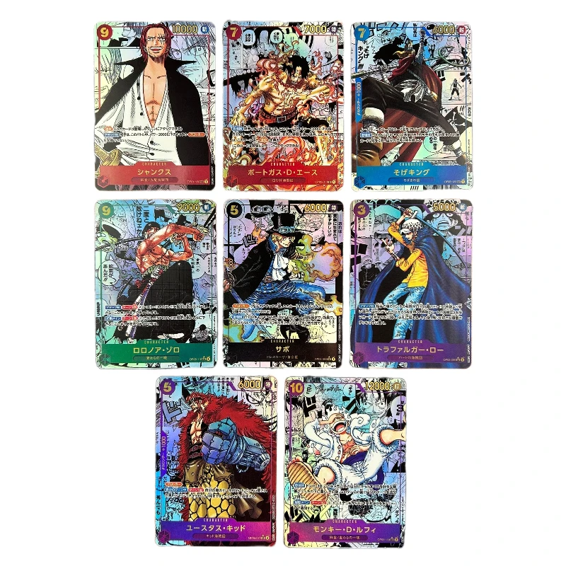 Anime One Piece Japanese English Version OPCG Comics Replica Zoro Ace ...